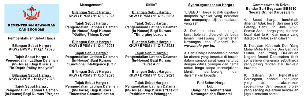 Iklan-Iklan - IKLAN TAWARAN DALAM KEMENTERIAN KEWANGAN...