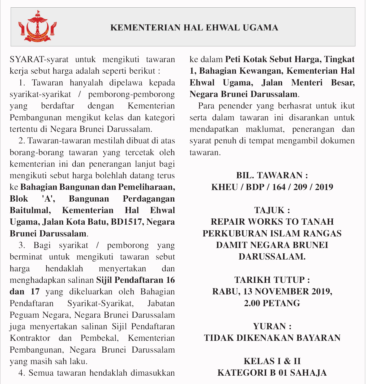 Iklan-Iklan - IKLAN TAWARAN DALAM KHEU