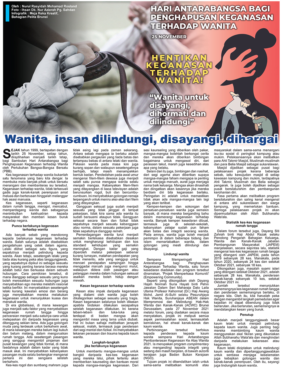Rencana - Wanita, insan dilindungi, disayangi, dihargai...