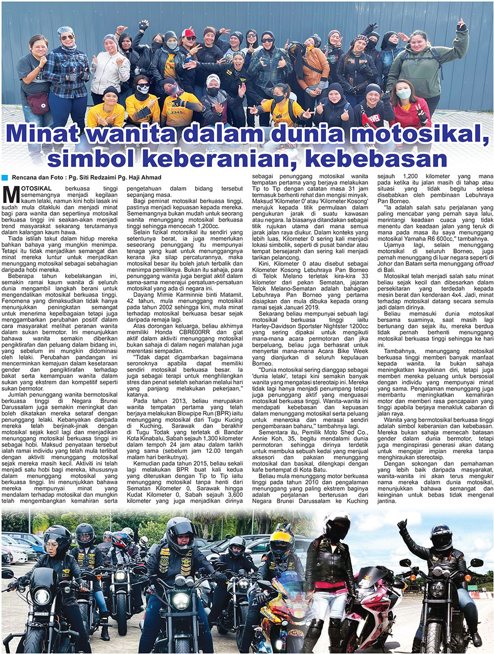 Rencana - Minat wanita dalam dunia motosikal, simbol...