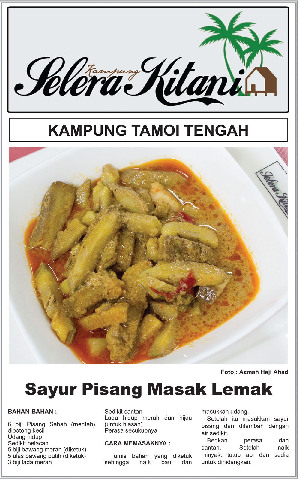 Selera Kampung Kitani - Sayur Pisang Masak Lemak