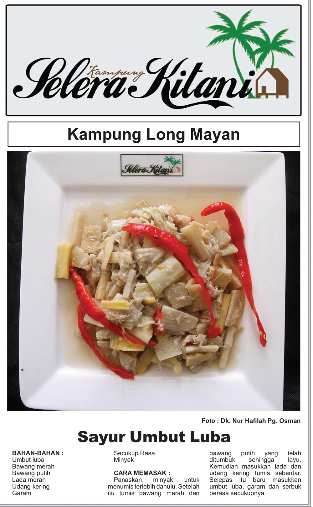 Selera Kampung Kitani - Sayur Umbut Luba
