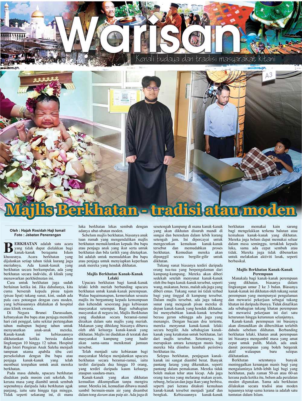 Warisan - Majlis Berkhatan - tradisi atau moden